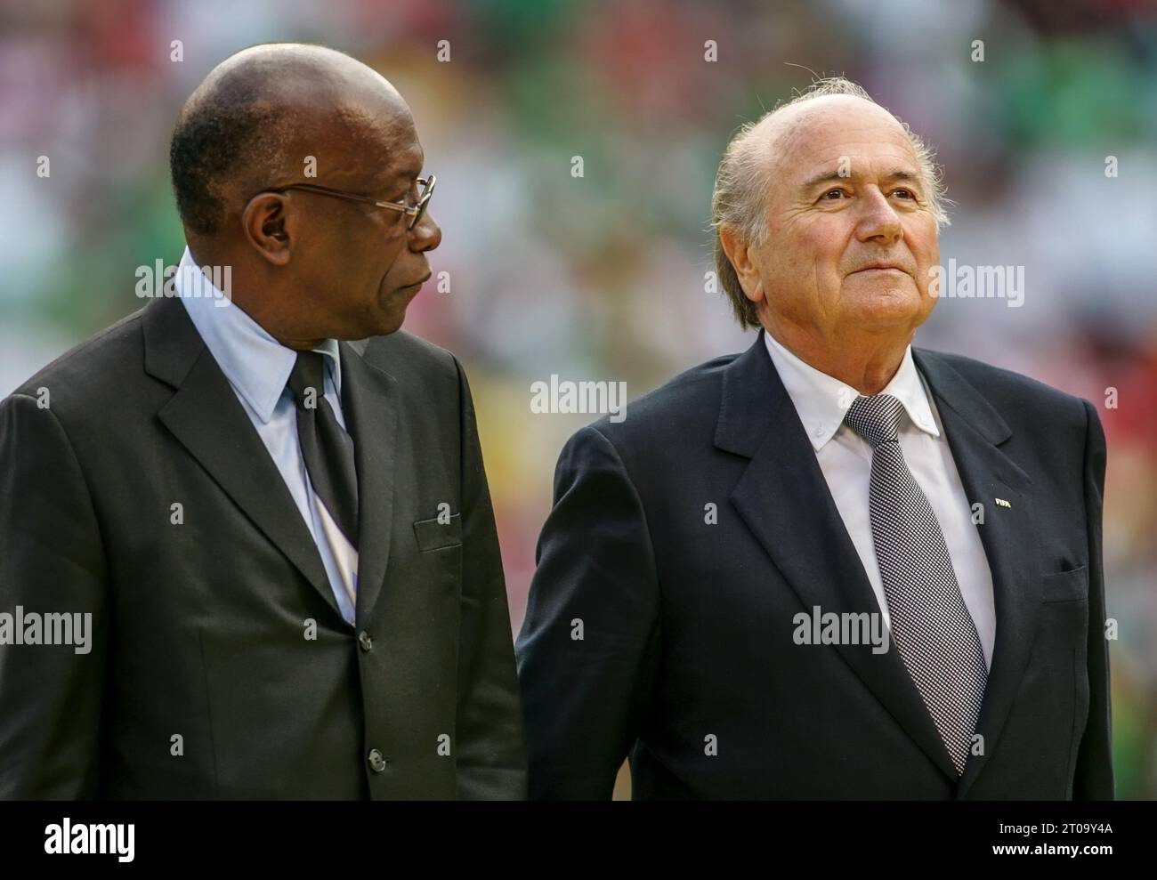 CONCACAF head Jack Warner and FIFA boss Sepp Blatter at a soccer ...
