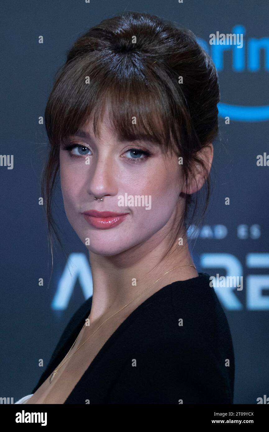 Madrid, Spain. 05th Oct, 2023. Maria Pedraza attends the Amazon Prime ...