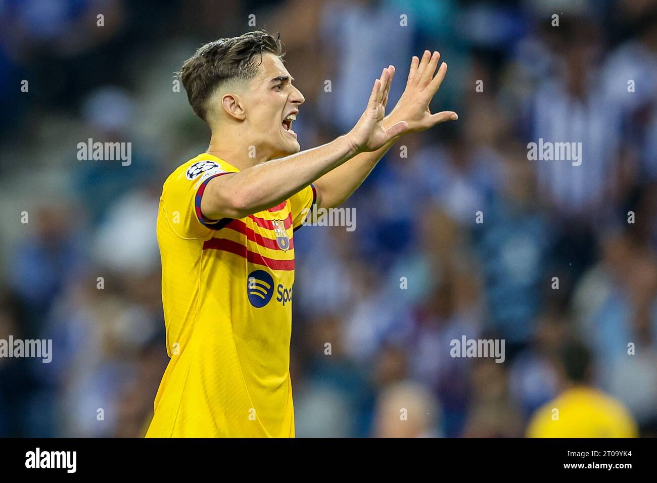 Gavi (FC Barcelona) in action during the UEFA Champions League Group H ...
