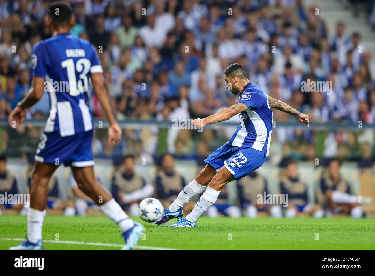 Alan Varela Fc Porto And In Action During The Uefa Champions League