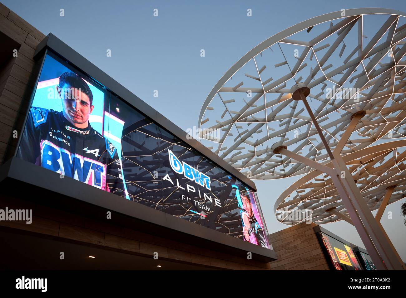 Doha, Qatar. 05th Oct, 2023. Paddock atmosphere - Alpine F1 Team ...