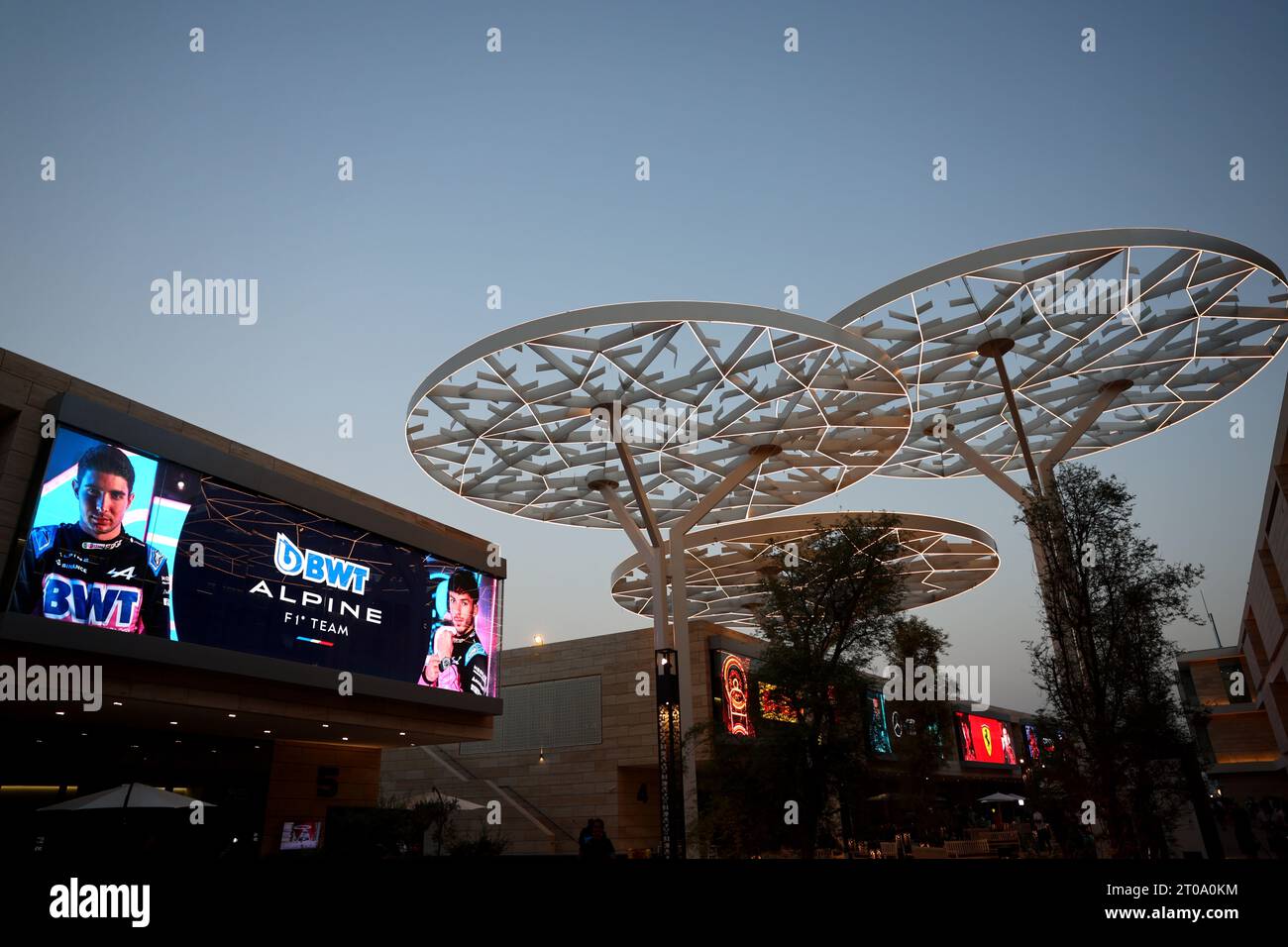 Doha, Qatar. 05th Oct, 2023. Paddock atmosphere - Alpine F1 Team ...