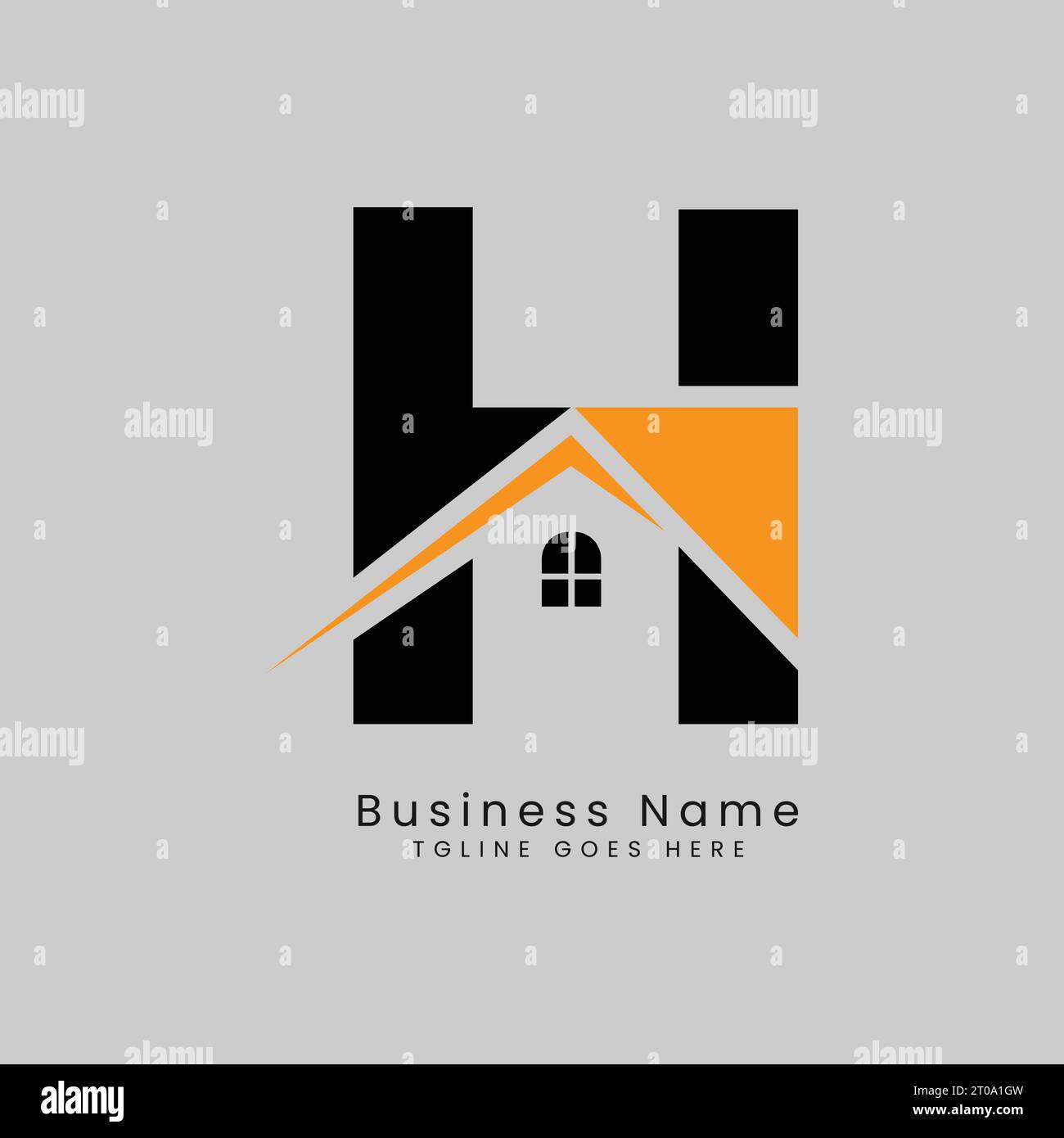 H Letter Real Estate Logo, Vector illustration Template Concept Design ...