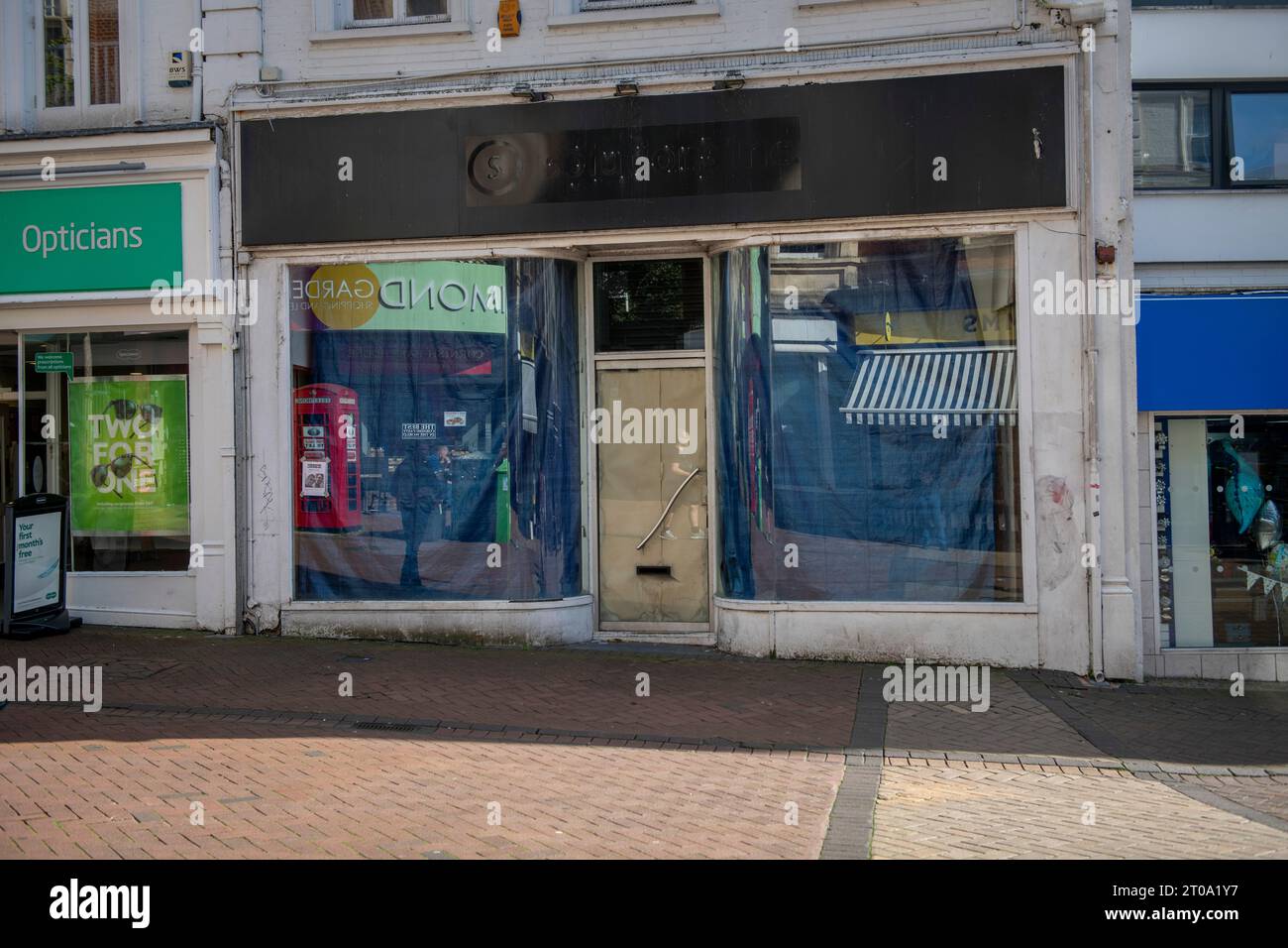 Bournemouth town centre in 2023 has a lot of boarded shops in the high ...