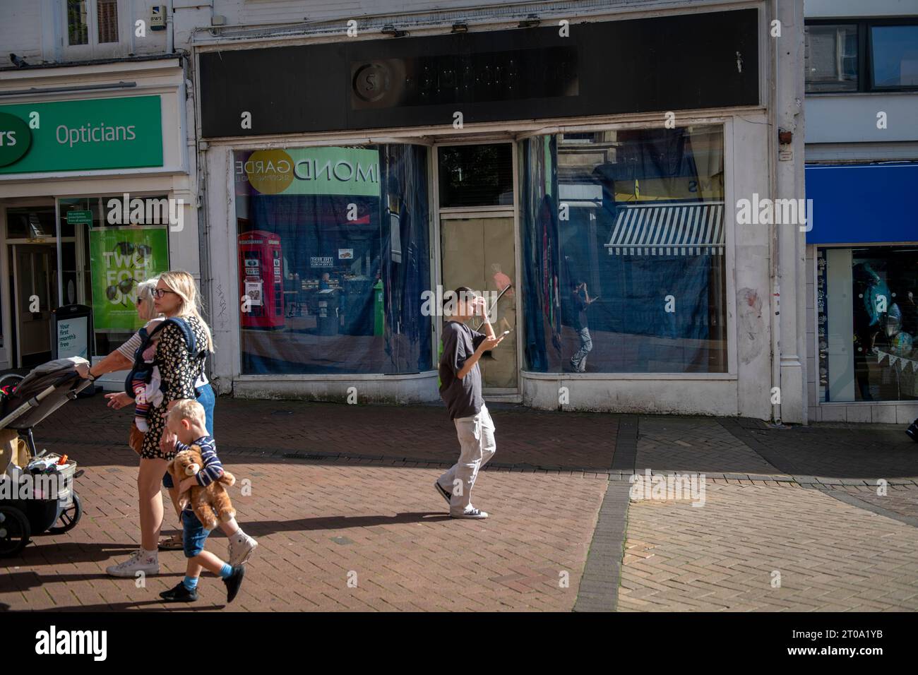 Bournemouth town centre in 2023 has a lot of boarded shops in the high ...