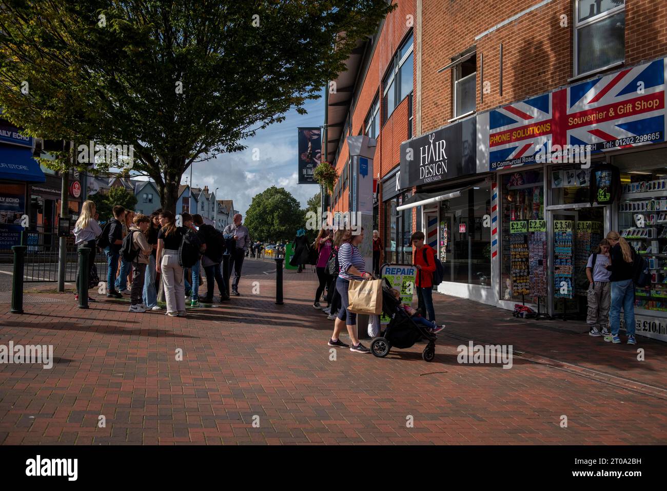 The triangle in Bournemouth town centre Stock Photo - Alamy