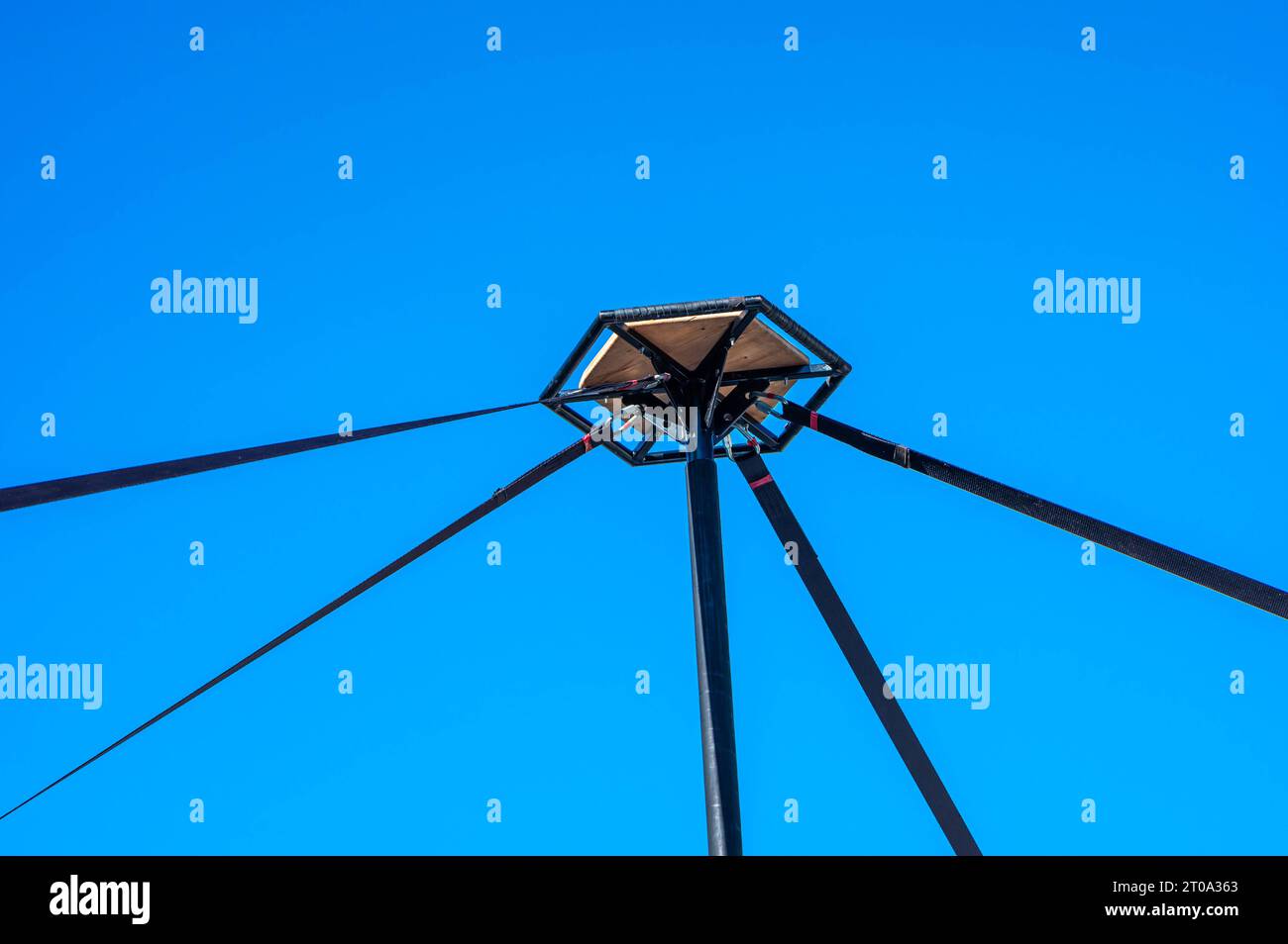 Brussels city center, Beglium, September 24, 2023 - Hanging structur of ...