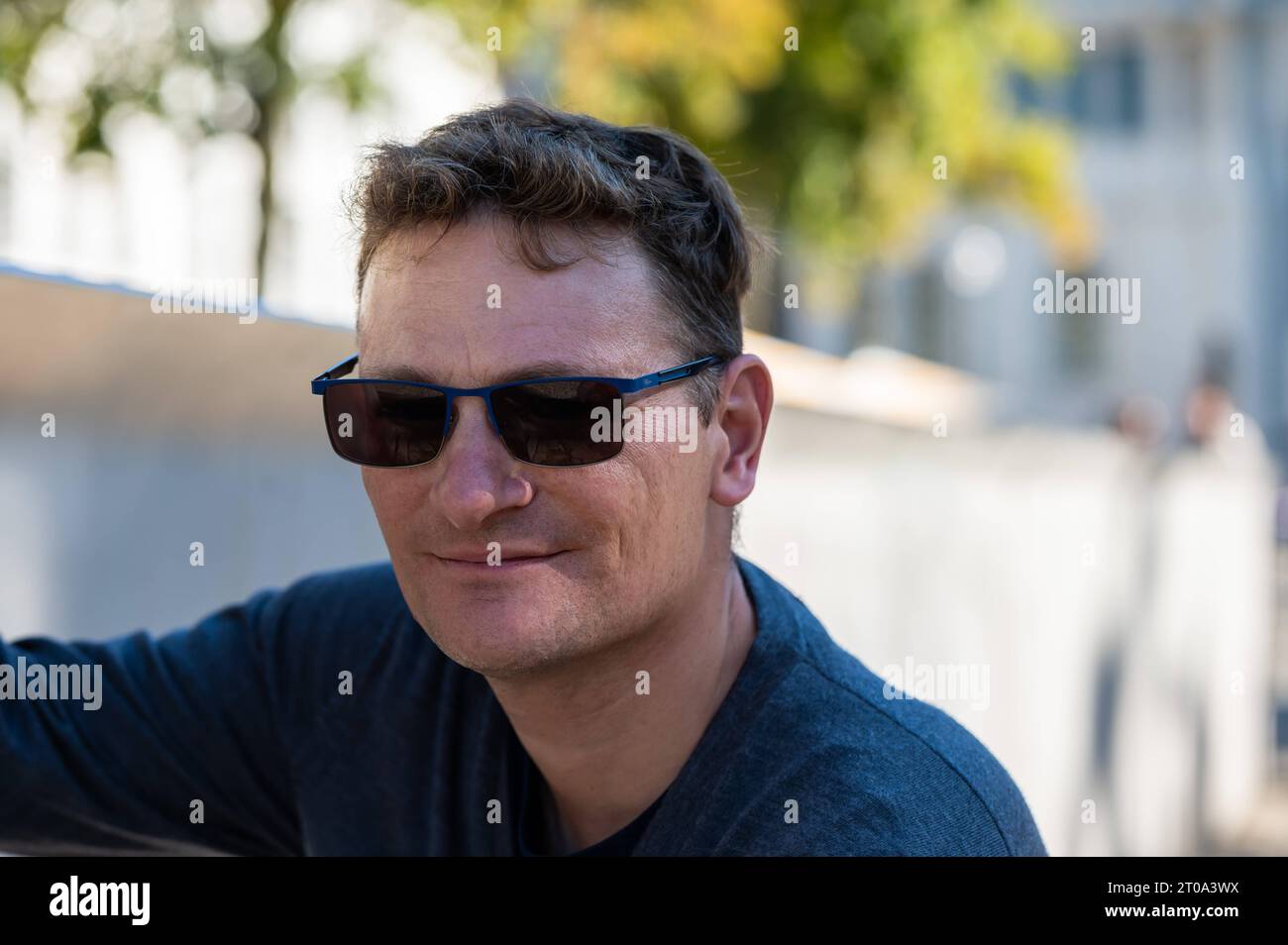 Portrait of a 44 yo white man, Brussels, Belgium Stock Photo - Alamy