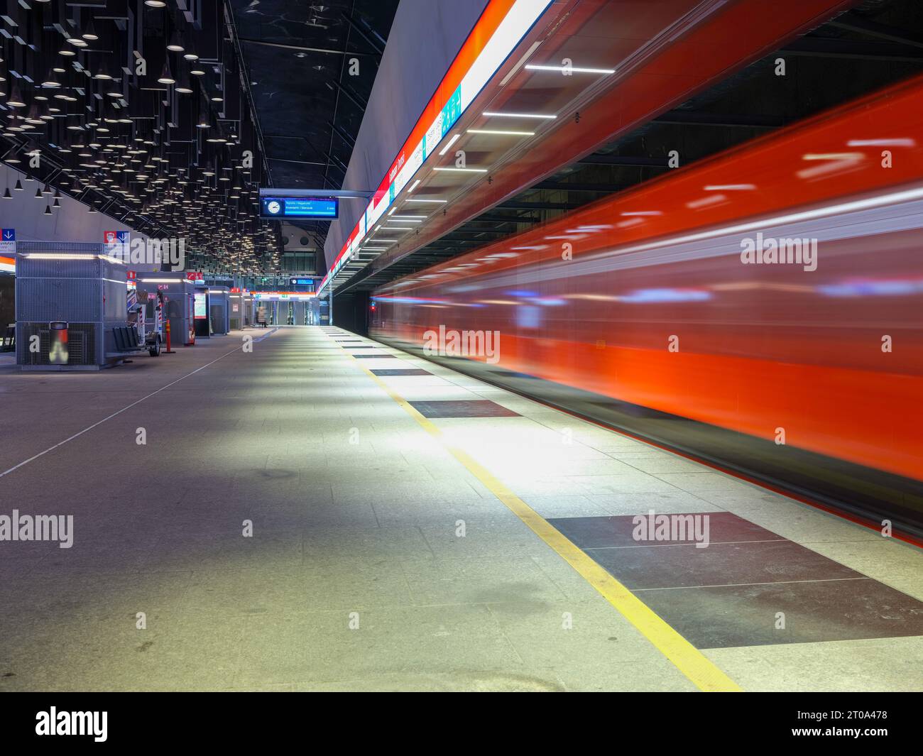 Helsinki / Finland - OCTOBER 4 2023: Helsinki underground metro ...