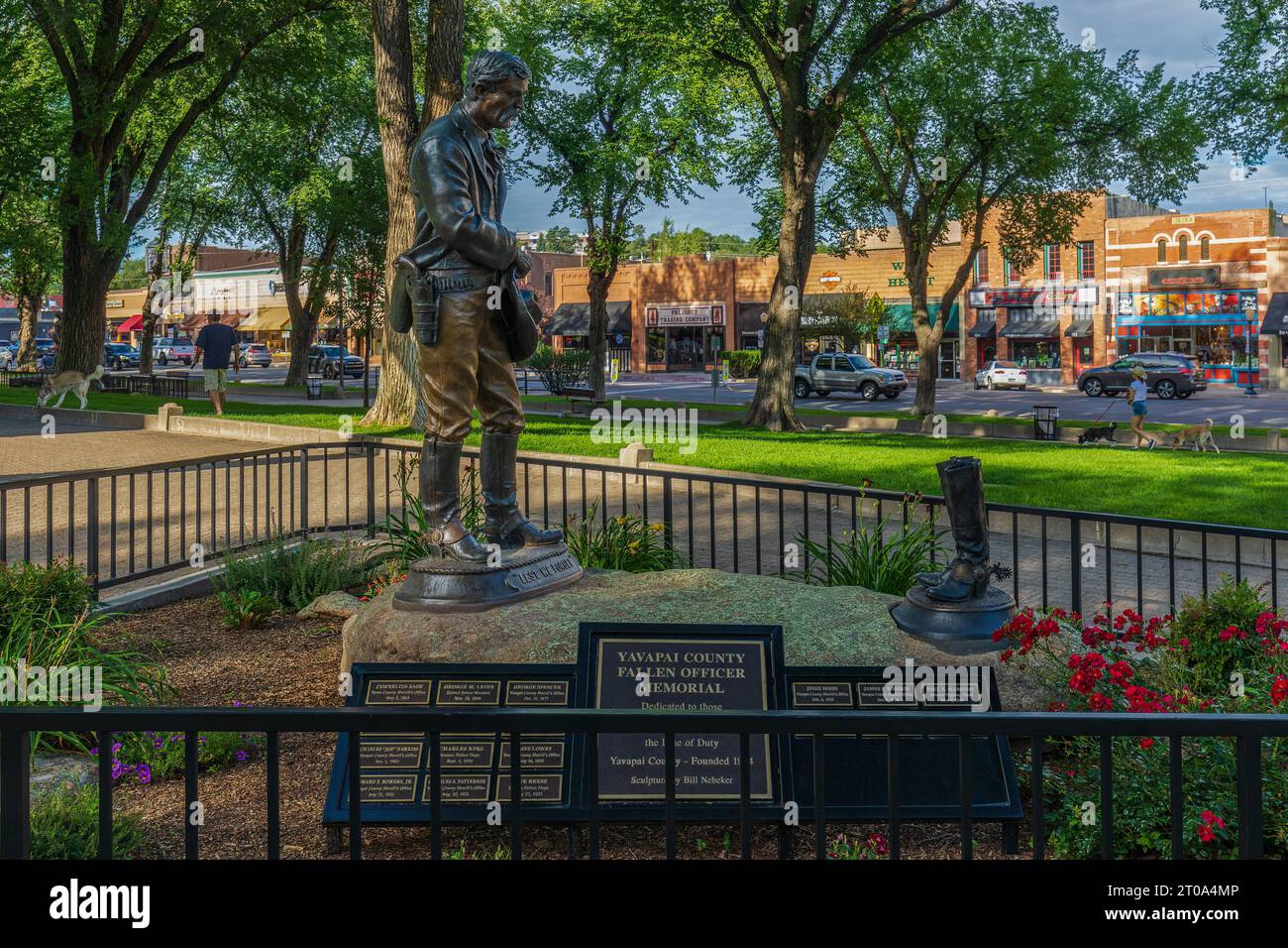 Prescott, Arizona town square Stock Photo - Alamy