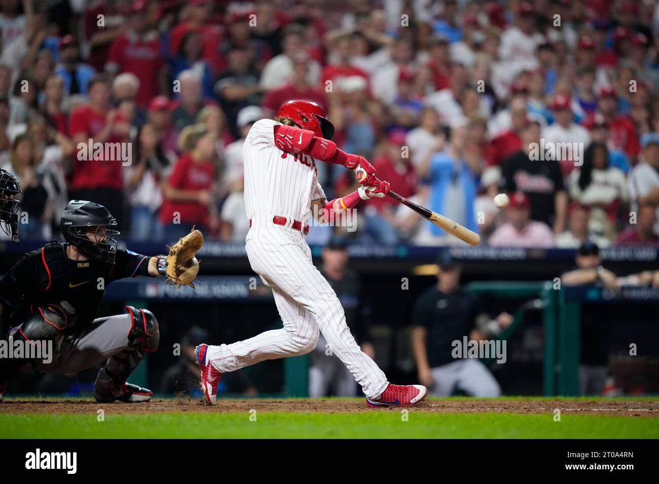Philadelphia Phillies' Bryson Stott hits a grand slam during Game 2 in ...