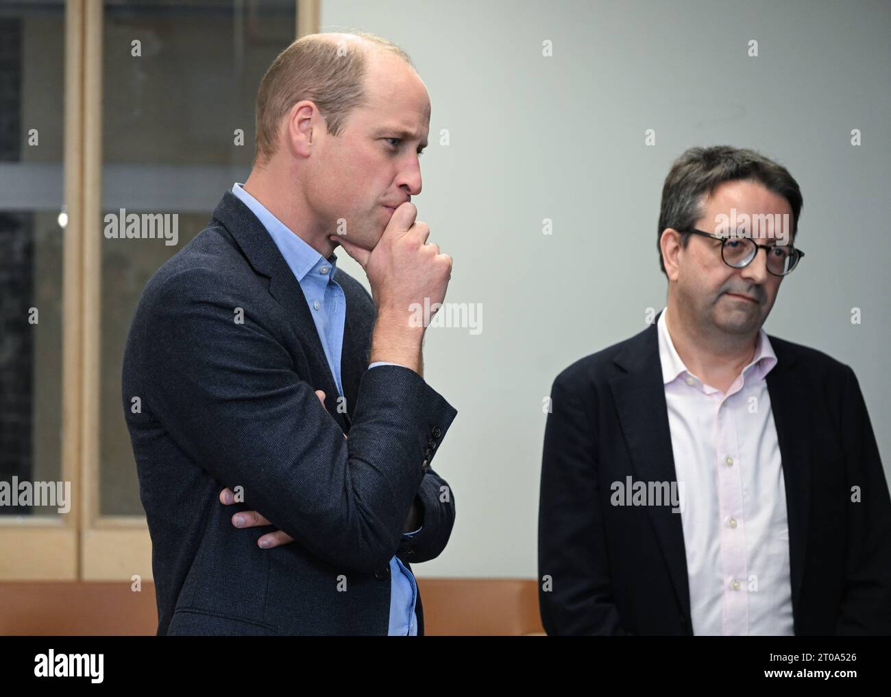 The Prince of Wales during a visit to the London headquarters of ...