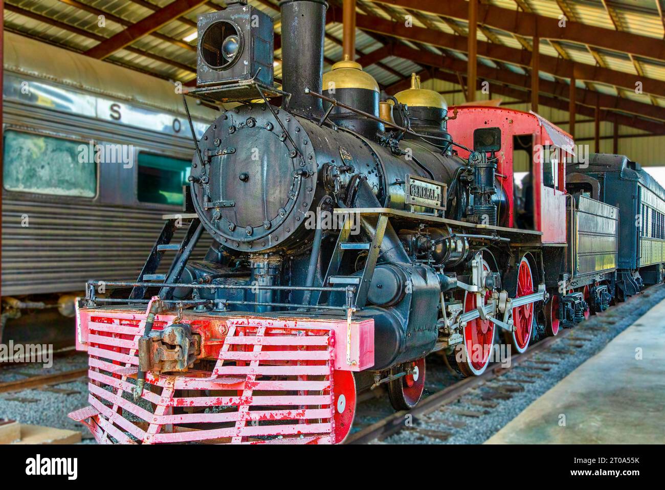 General II - 4-4-0 Steam Locotive Stock Photo - Alamy