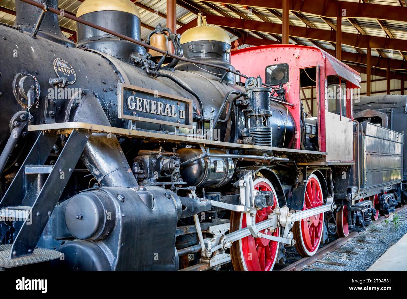 General II - 4-4-0 Steam Locotive Stock Photo - Alamy
