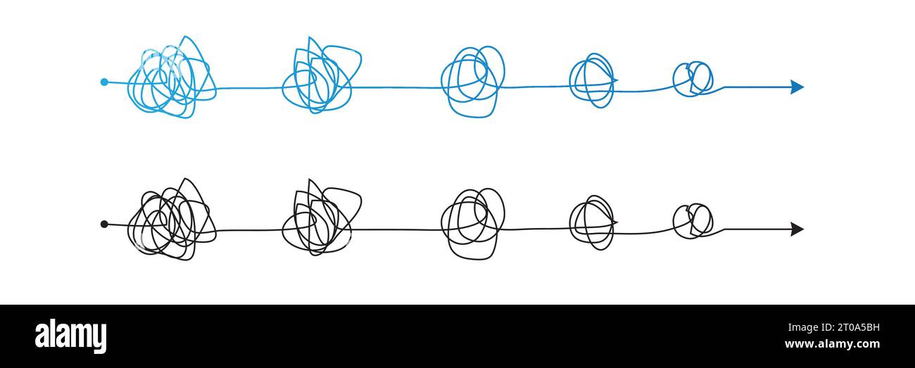 Abstract doodle problem-solving vector concept illustration Stock ... Abstract doodle problem-solving vector concept illustration Stock ...