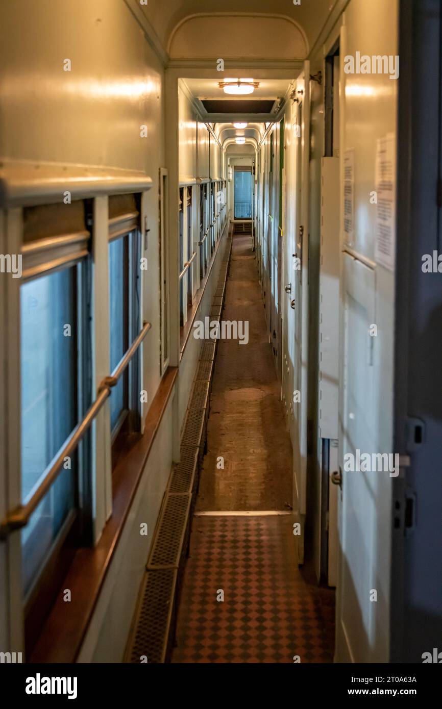 Passenger car Hallway Stock Photo - Alamy