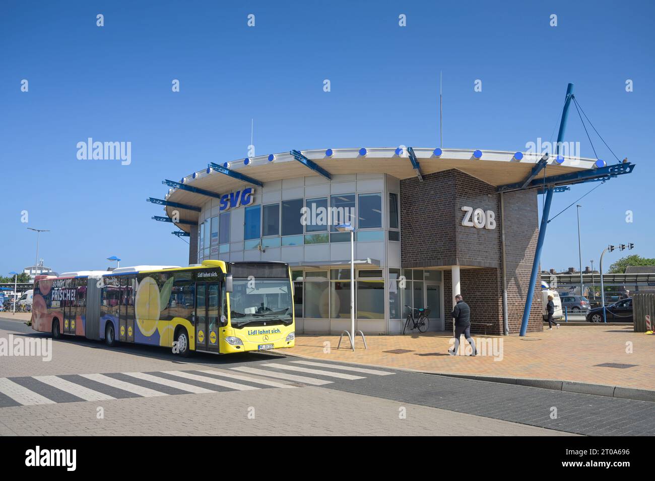 Bus, ZOB, SVG Sylter Verkehrsgesellschaft, Westerland, Sylt, Schleswig ...