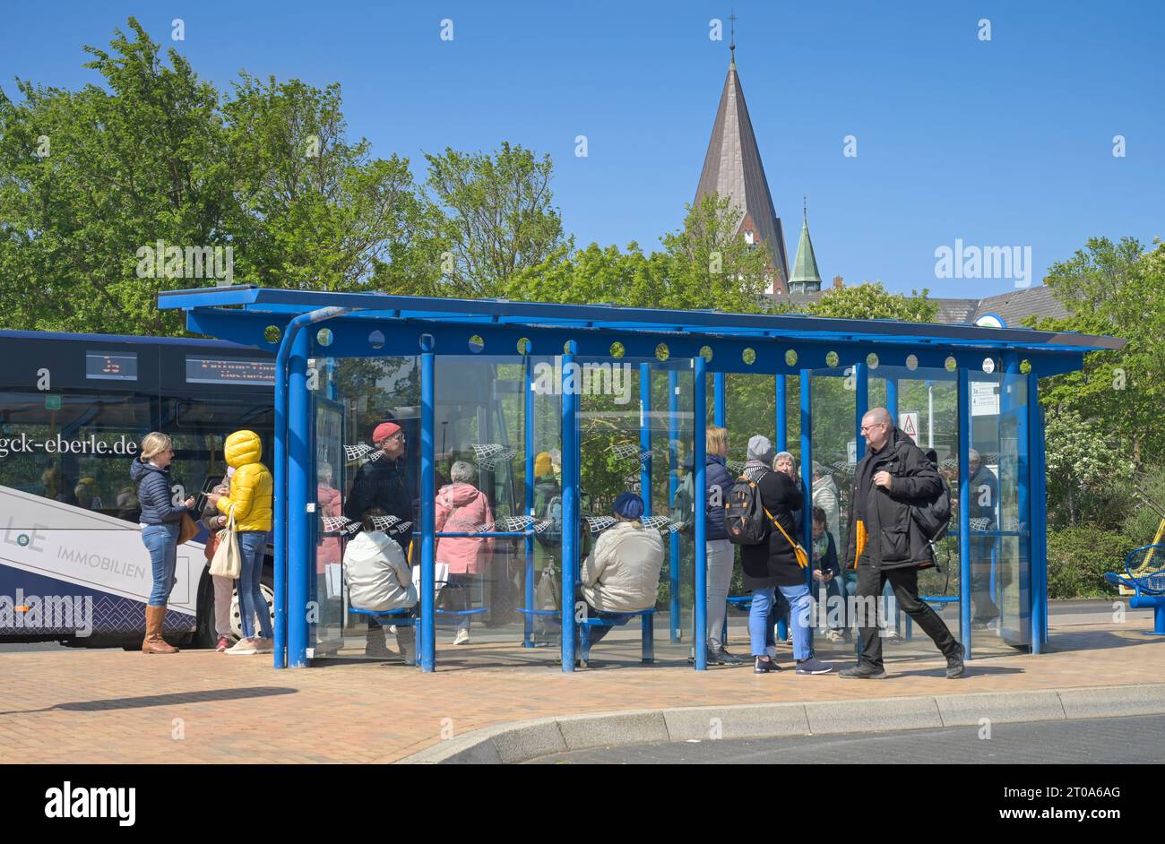 Bus, Bushaltestelle, ZOB, SVG Sylter Verkehrsgesellschaft, Westerland ...