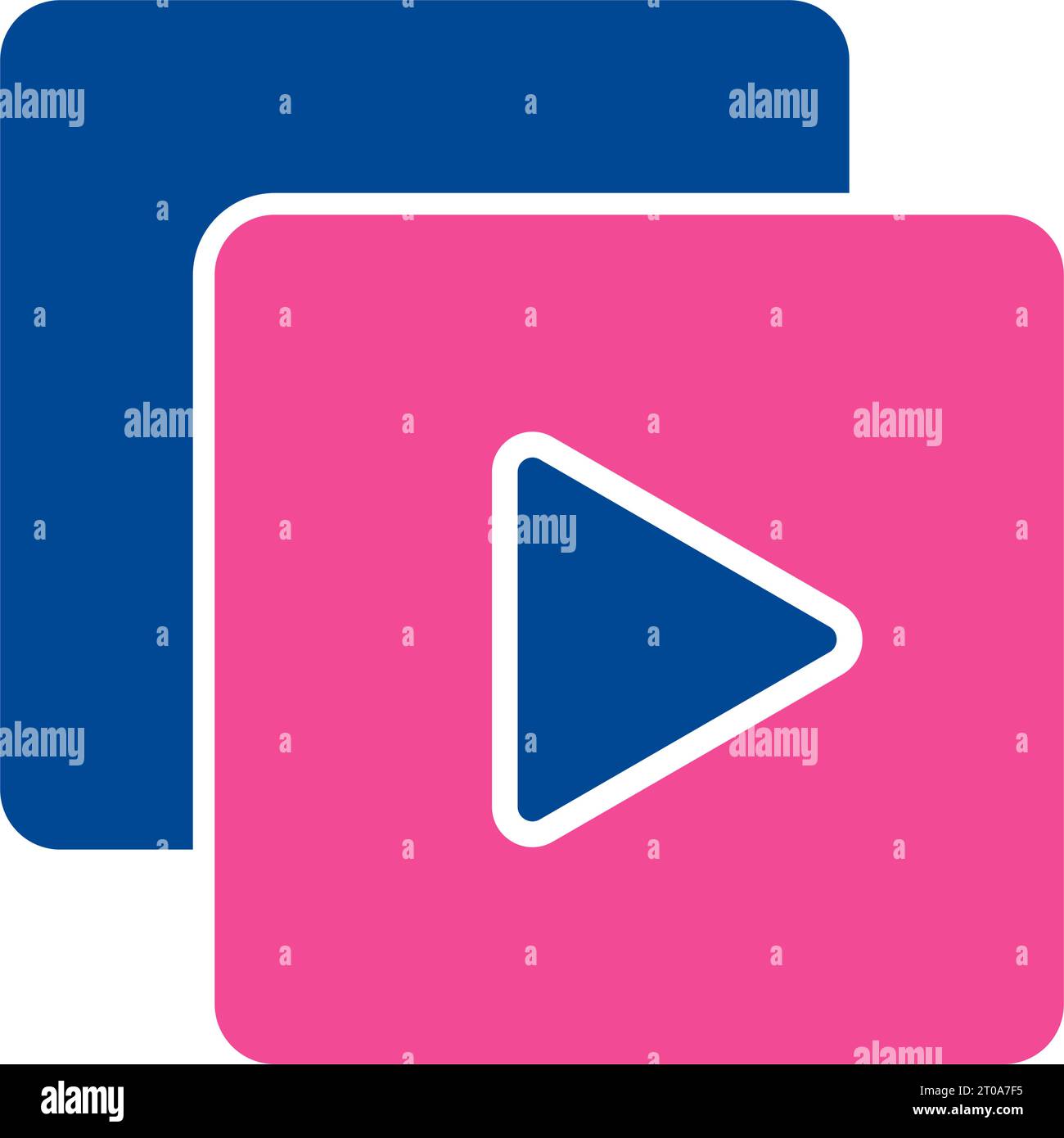 Duotone color multimedia icon design illustration Stock Vector Image ...