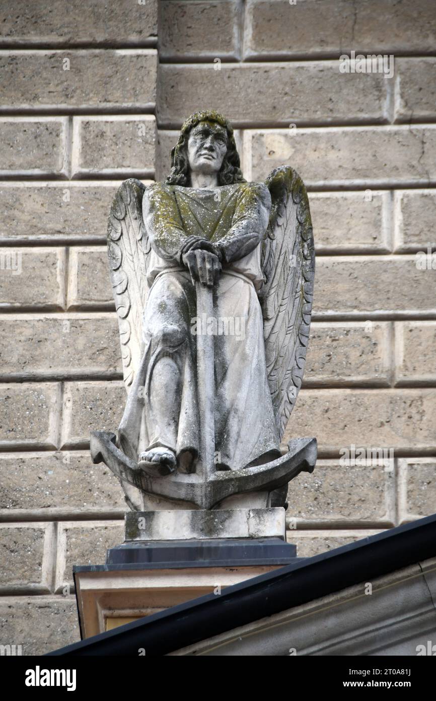 Monza Church of San Gerardo - Front,angel Stock Photo - Alamy