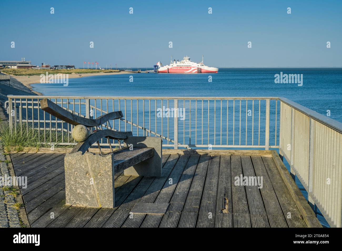 Strandpromenade, Oststrand, FRS Baltic Fähre Syltexpress, List, Sylt ...