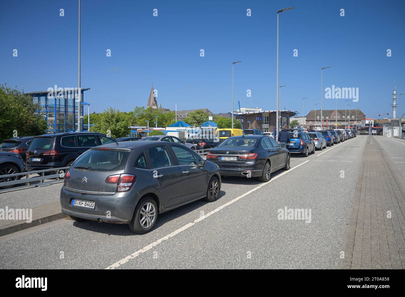 Bahnhof, Verladung, Autos, Autozug, Sylt-Shuttle, Westerland, Sylt ...