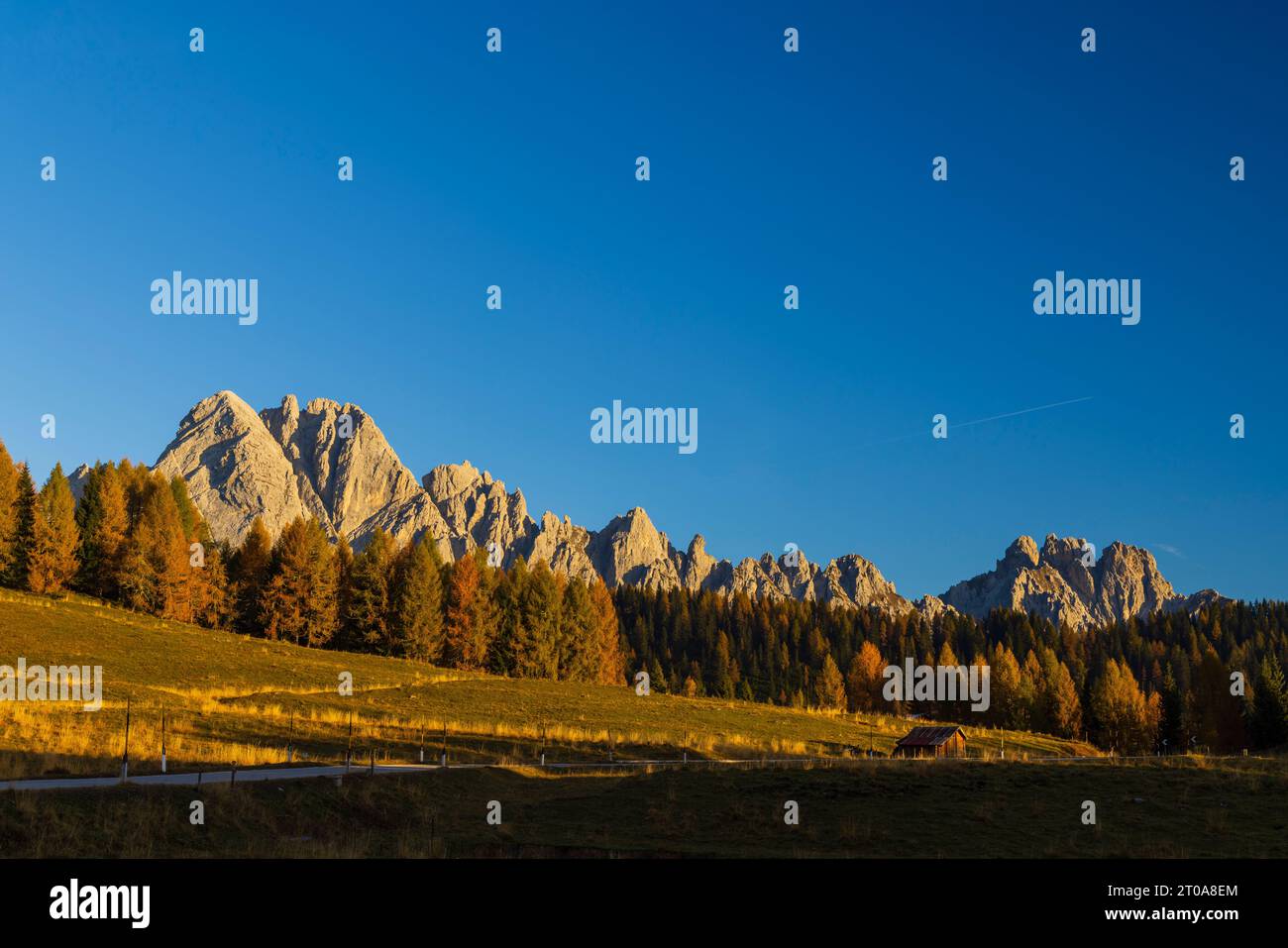 Landscape near Sella di Razzo and Sella di Rioda pass, Carnic Alps ...