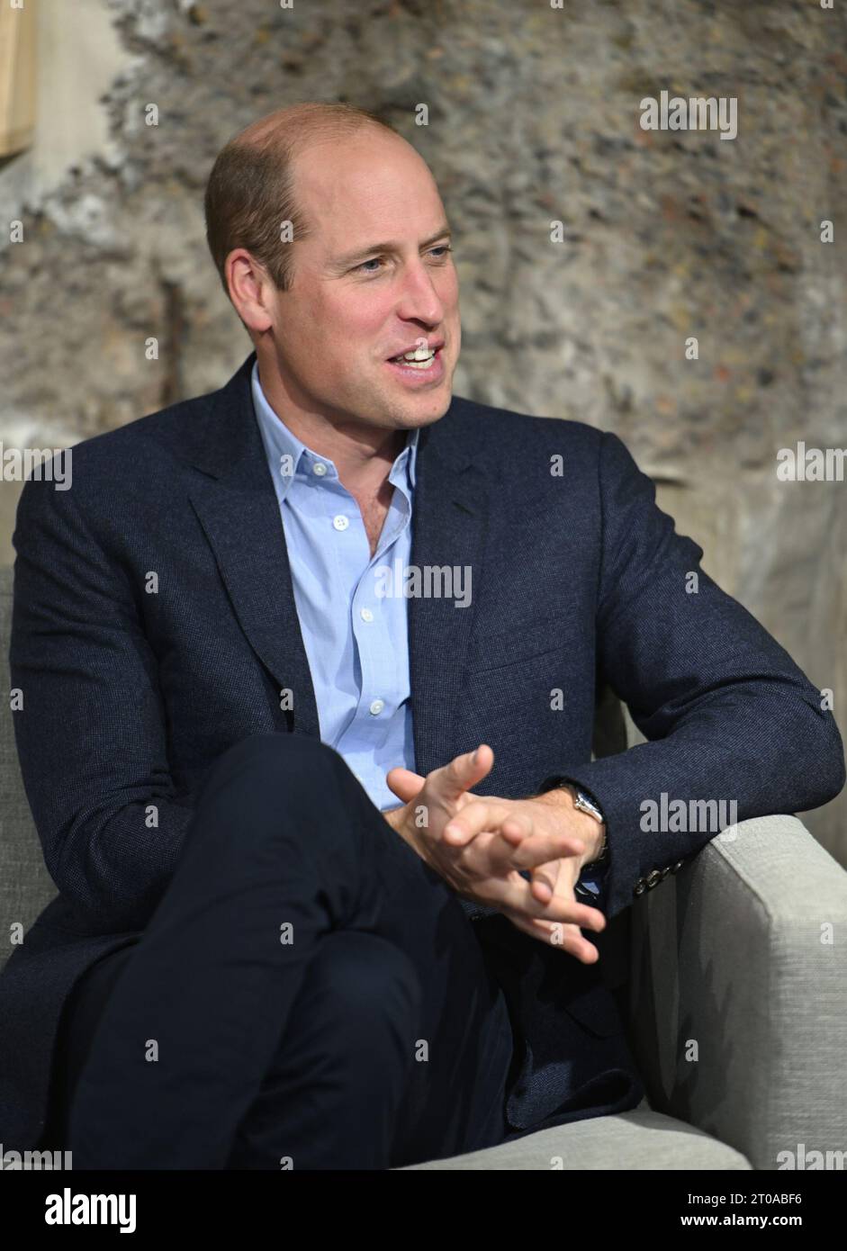 The Prince of Wales during a visit to the London headquarters of ...