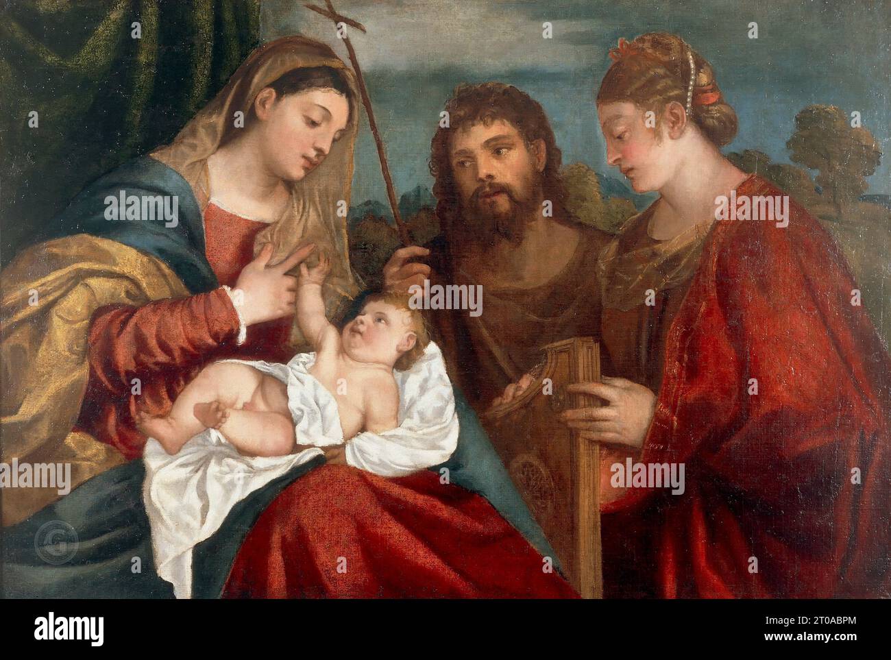 Madonna and Child, Saint John the Baptist and Saint Cecilia (Workshop ... Madonna and Child, Saint John the Baptist and Saint Cecilia (Workshop ...