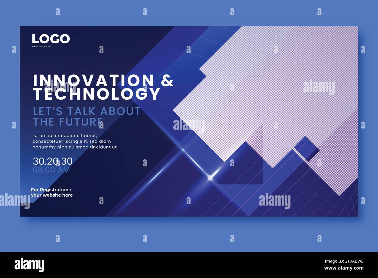 realistic neon futuristic metaverse facebook cover for webinar ...