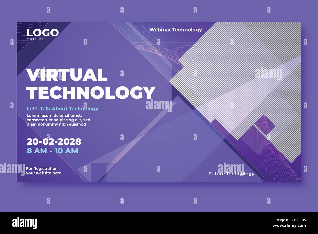 modern facebook cover for future planner augmented reality banner ...