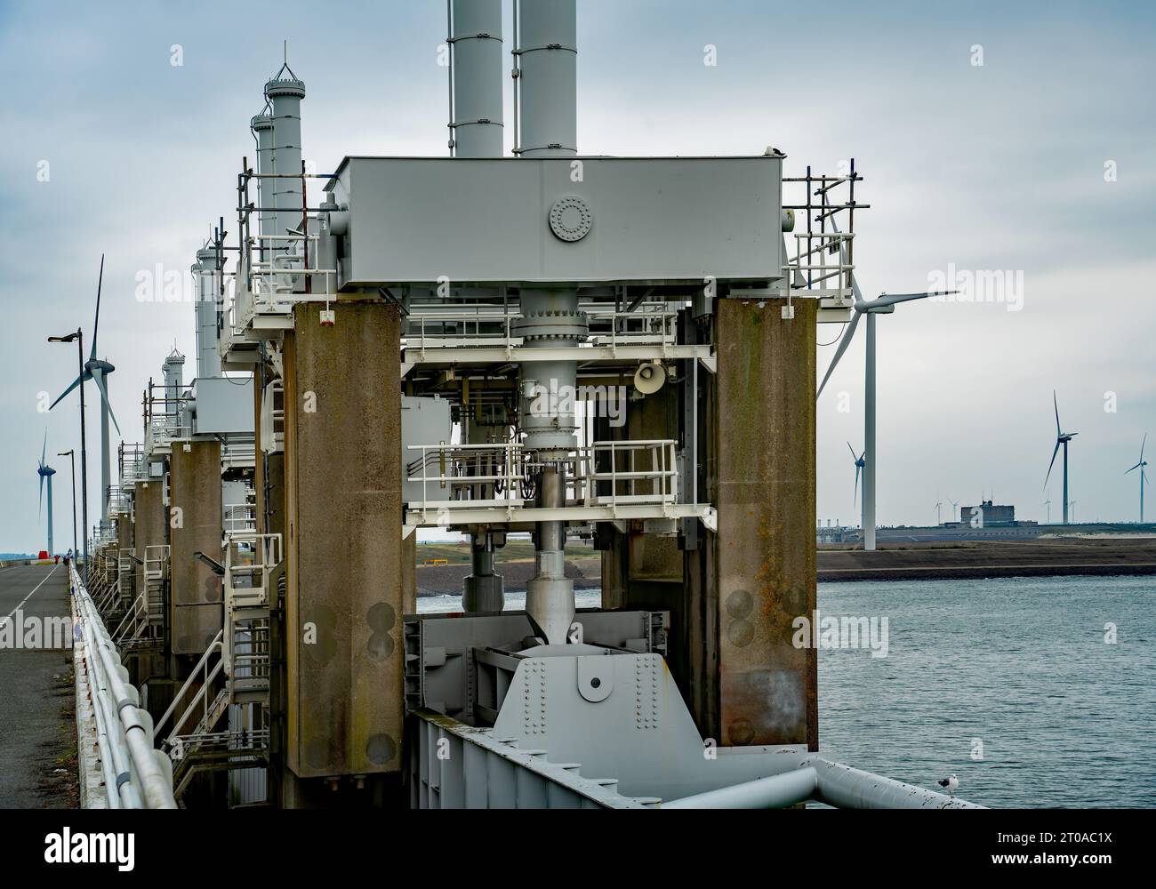 Detail of flooding protection 'Oosterscheldedam' in the Netherlands ...