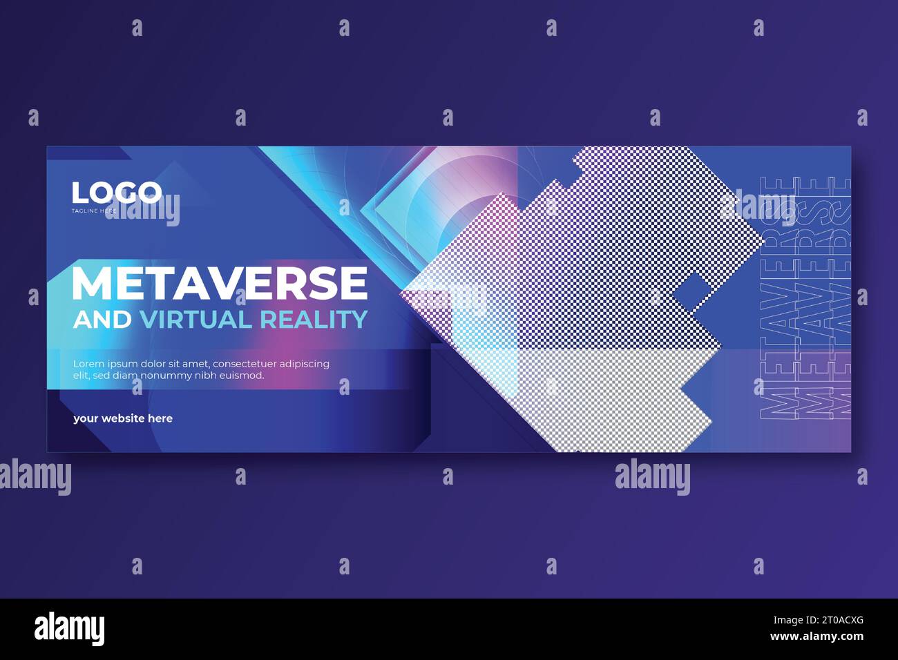 innovative futuristic technology augmented reality banner design ...