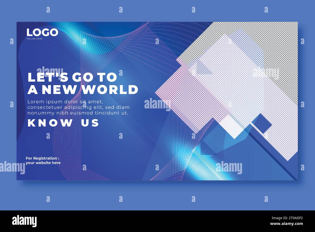 flat abstract horizontal vertical creative modern augmented reality ...