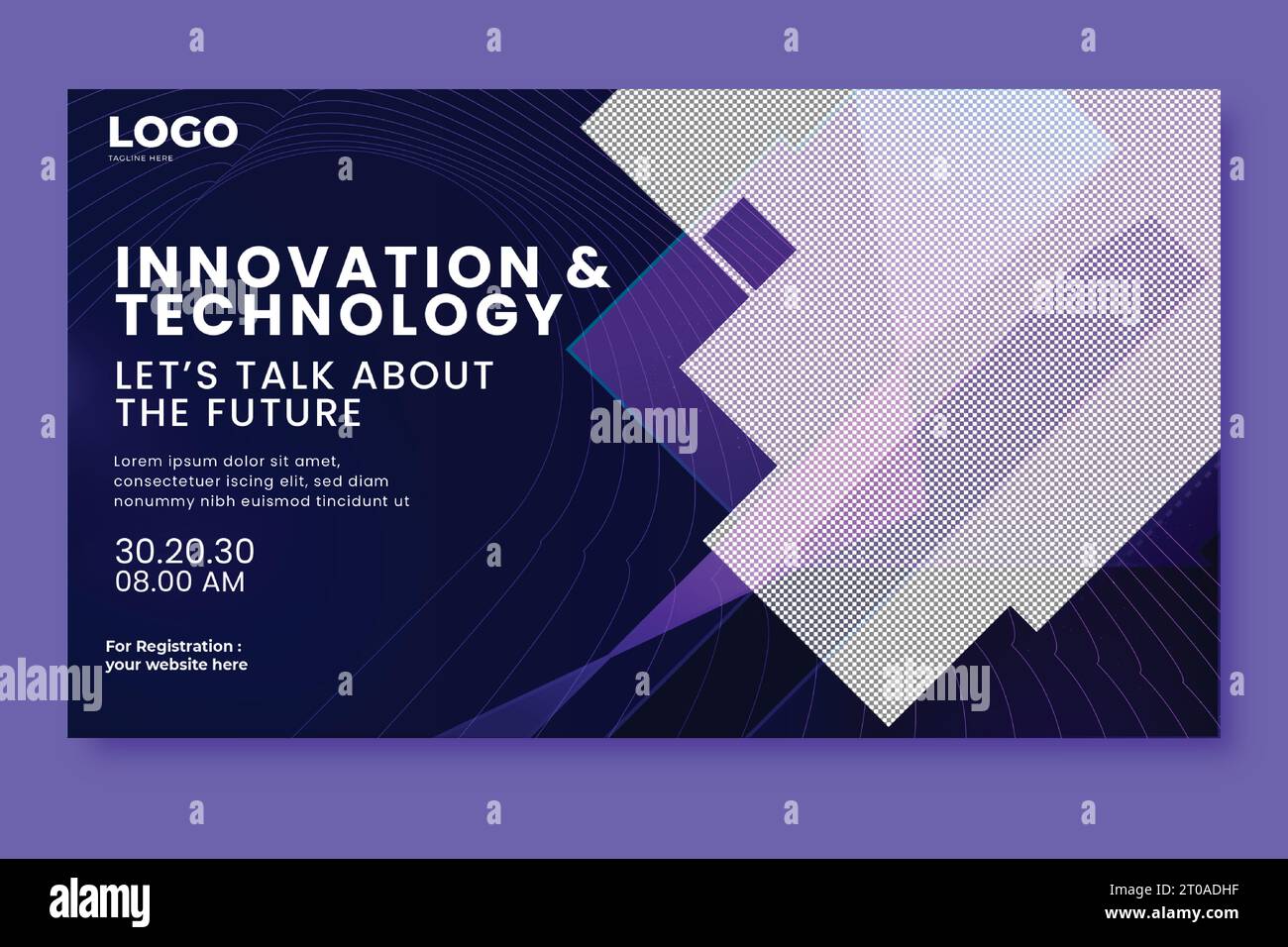 facebook cover metaverse for webinar conference neon futuristic ...