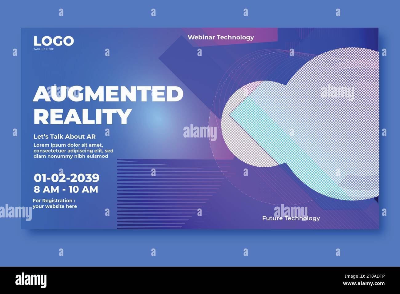 creative modern facebook cover for webinar conference augmented reality ...