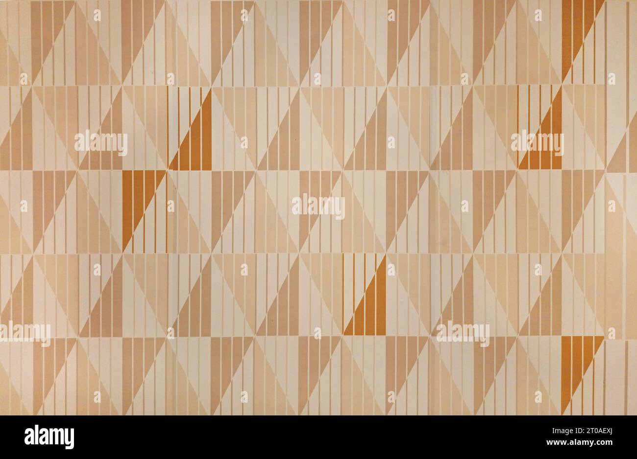 Abstract triangular geometric texture in dark orange, yellow, peach ...