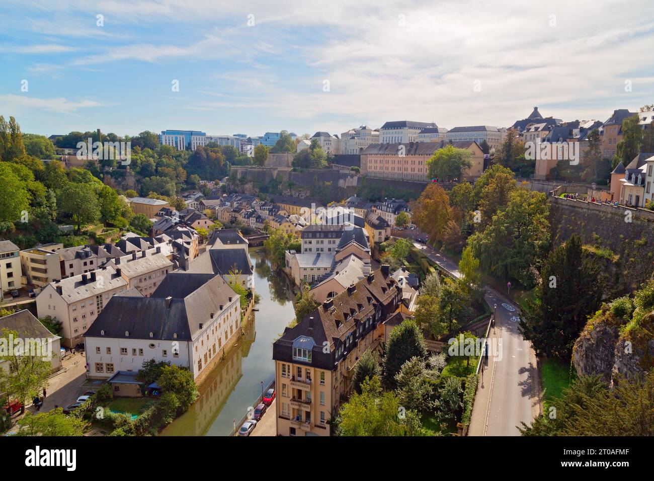 Luxembourg city capital street center hi-res stock photography and ...