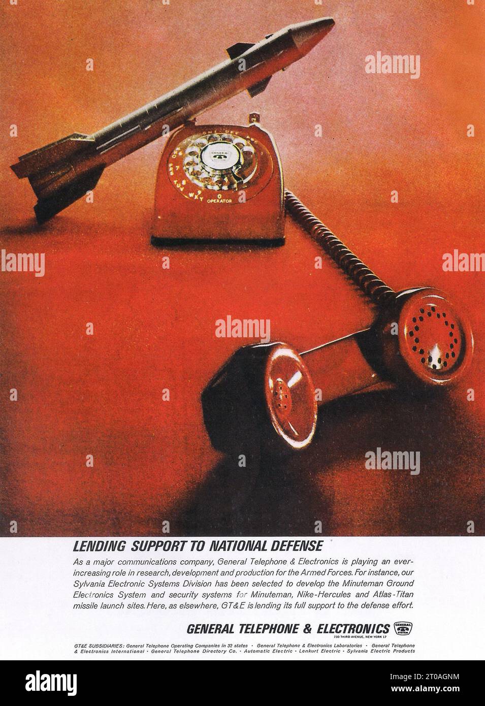 1960s telephone advert hi-res stock photography and images - Alamy