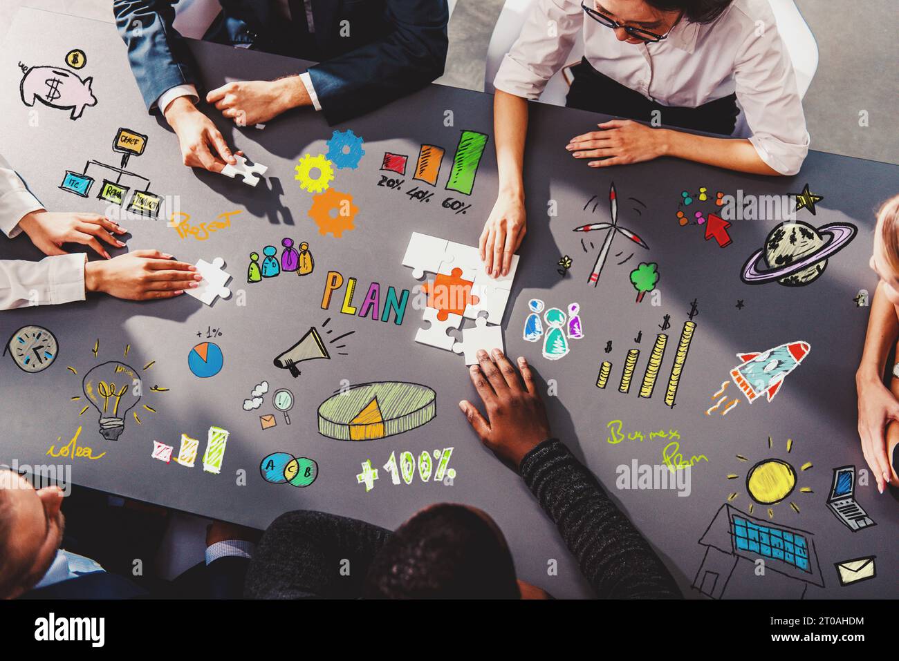 Business people that together on new projects Stock Photo - Alamy