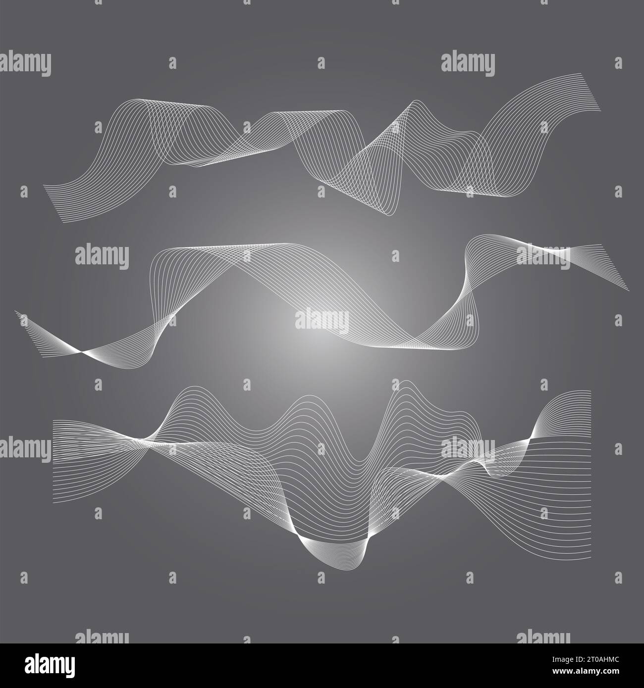 Sound waves line vector illustration design template Stock Photo - Alamy