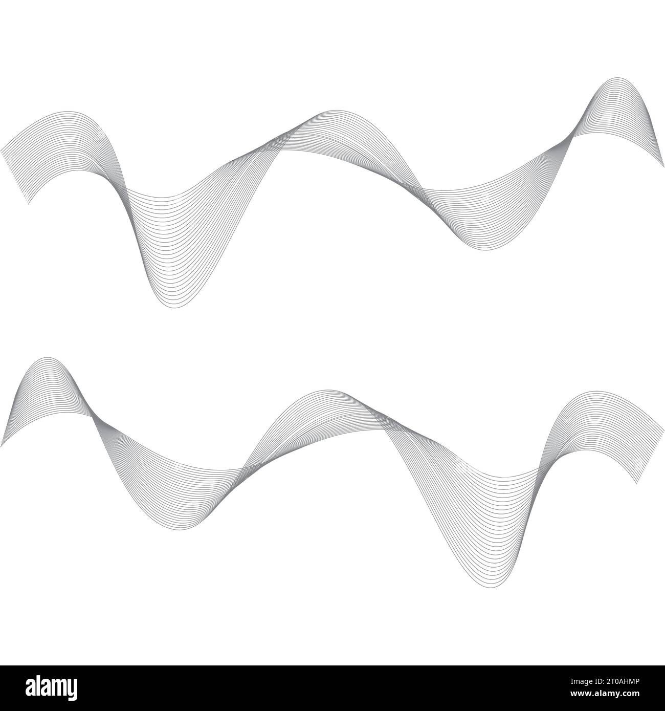 Sound waves line vector illustration design template Stock Photo - Alamy