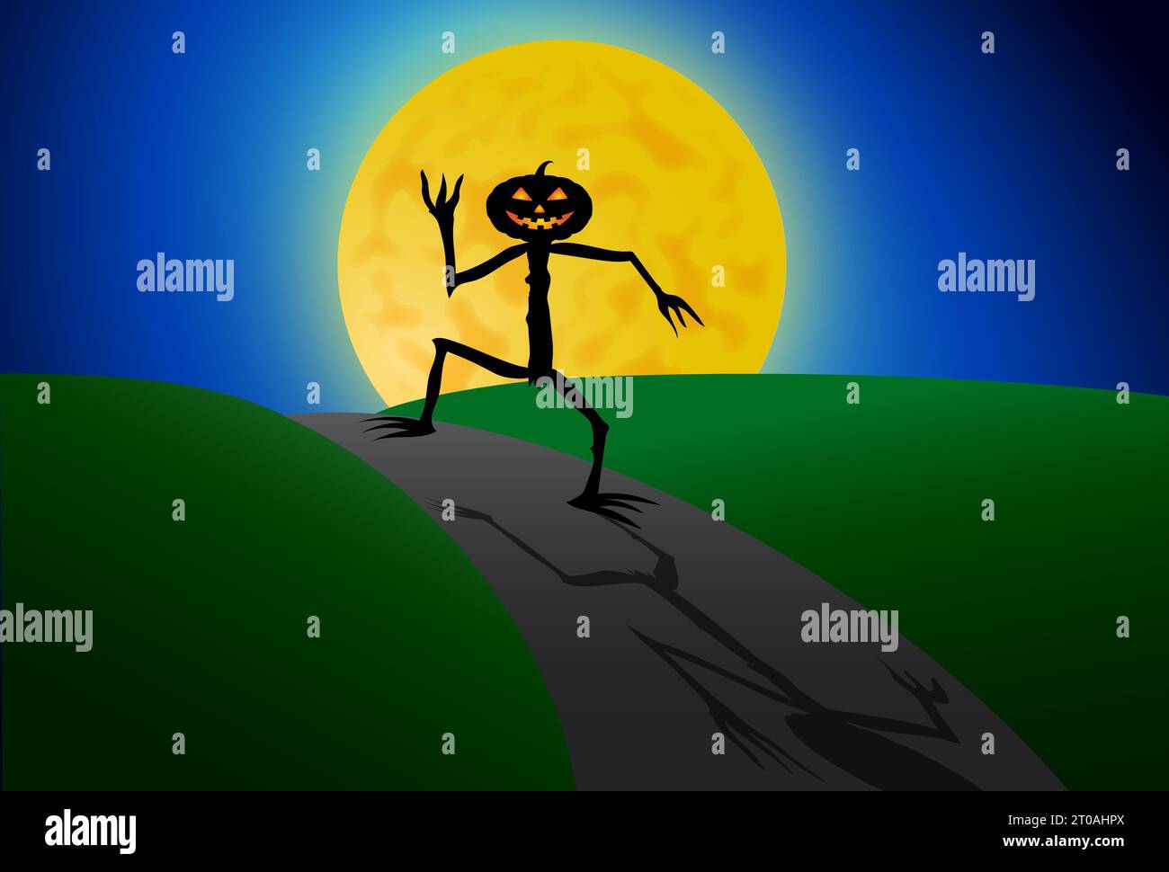 Full moon walking field hi-res stock photography and images - Alamy