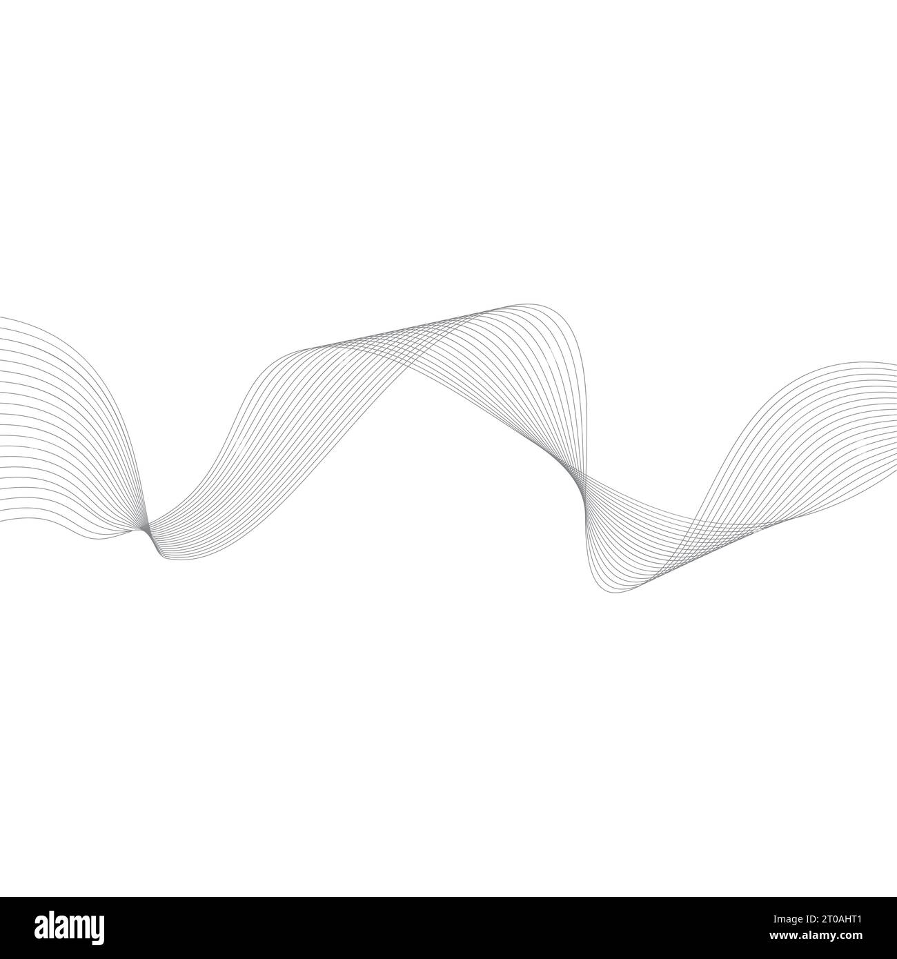 Sound waves line vector illustration design template Stock Photo - Alamy