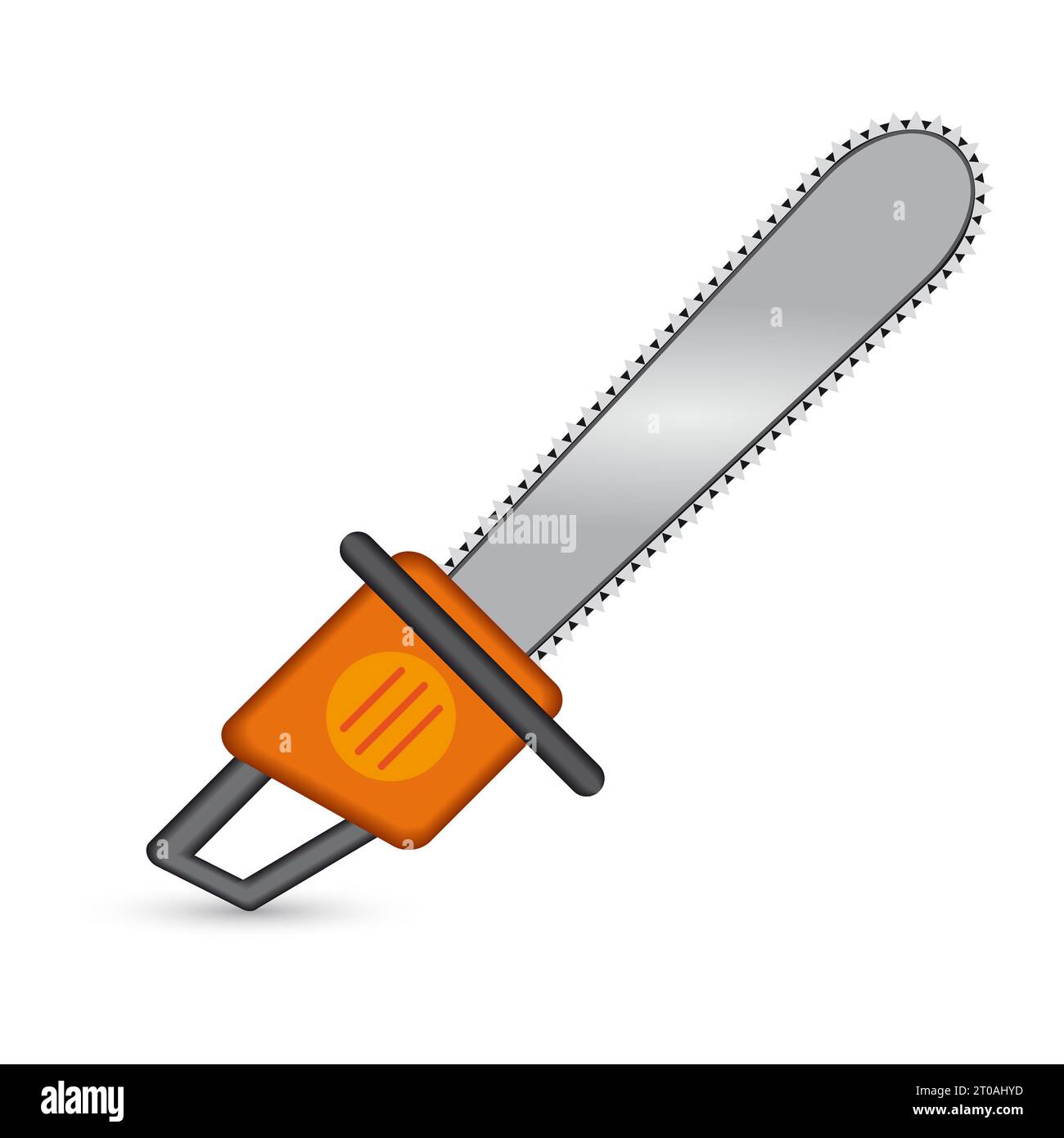 Isolated illustration of a chainsaw Stock Photo - Alamy