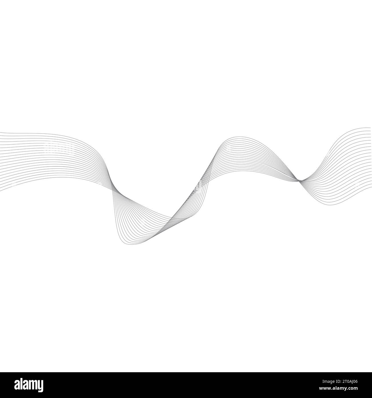 Sound waves line vector illustration design template Stock Photo - Alamy