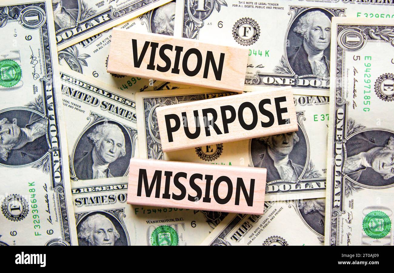 Vision purpose mission symbol. Concept word Vision Purpose Mission on ...