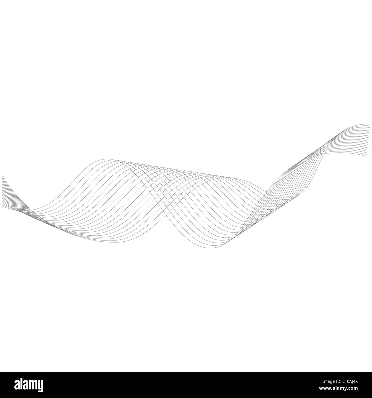 Sound waves line vector illustration design template Stock Photo - Alamy