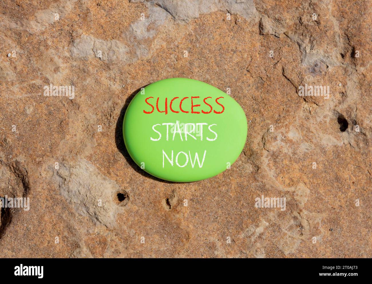 Success starts now symbol. Concept word Success starts now on beautiful ...