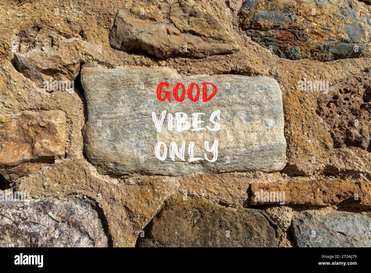 Good vibes only symbol. Concept word Good vibes only on beautiful big ...